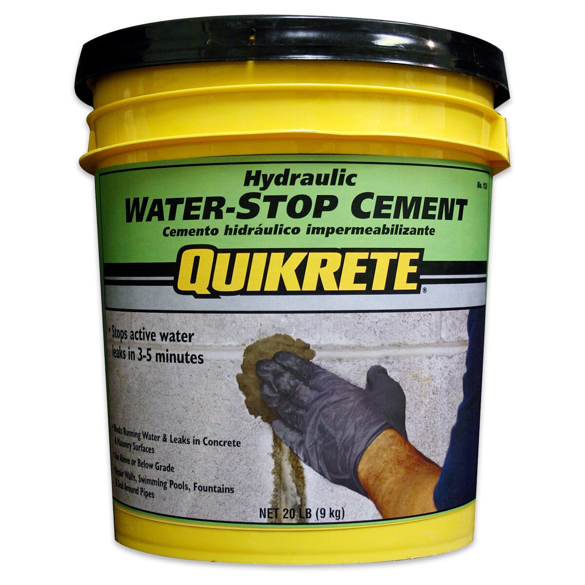 Quikrete Hydraulic Water-Stop Cement 20 lb. Pail | SiteOne US