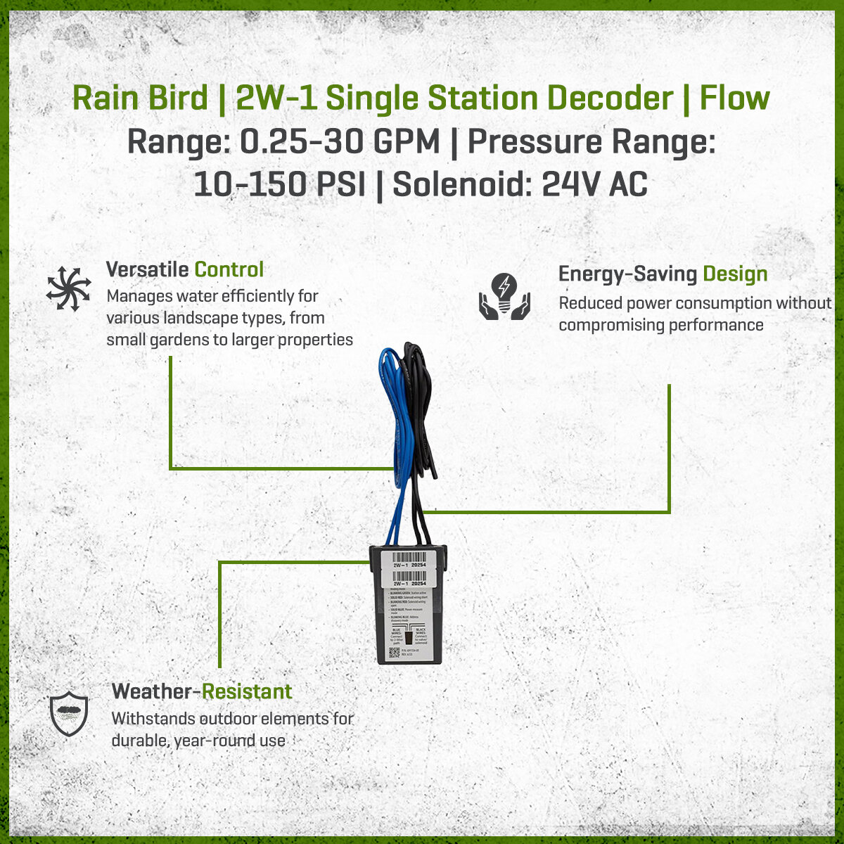 Rain Bird 2W-1 Single Station Decoder ESP-2WIRE 1 | SiteOne US