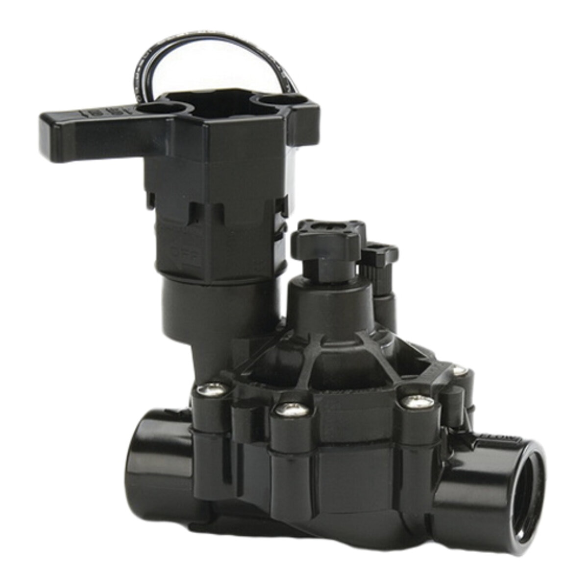 Rain Bird DVF Globe Valve Plastic 1 in. w/ Flow Control FIPT x FIPT ...