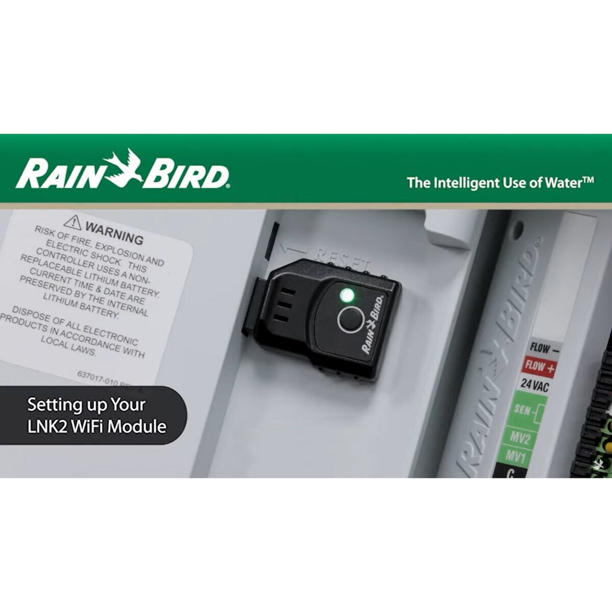 Rain Bird ESP-2WIRE Controller 50 Station Capacity Cabinet w/ Door Wall ...