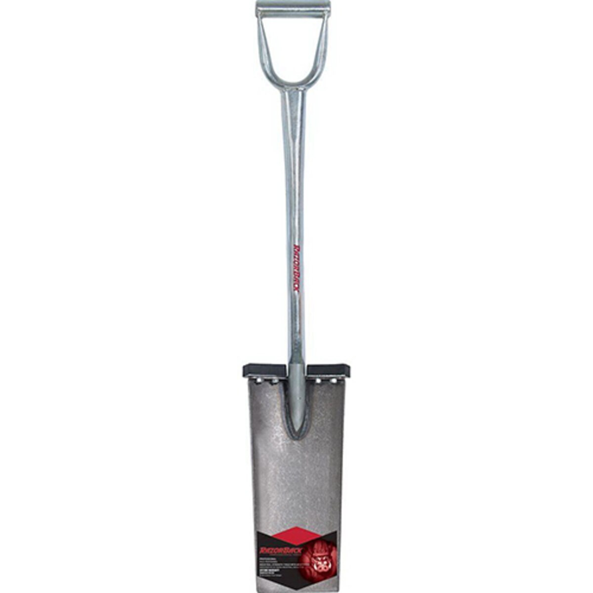 Razor-Back 15 in. Spade Shovel All Steel 26 in. Steel Handle D-Grip ...