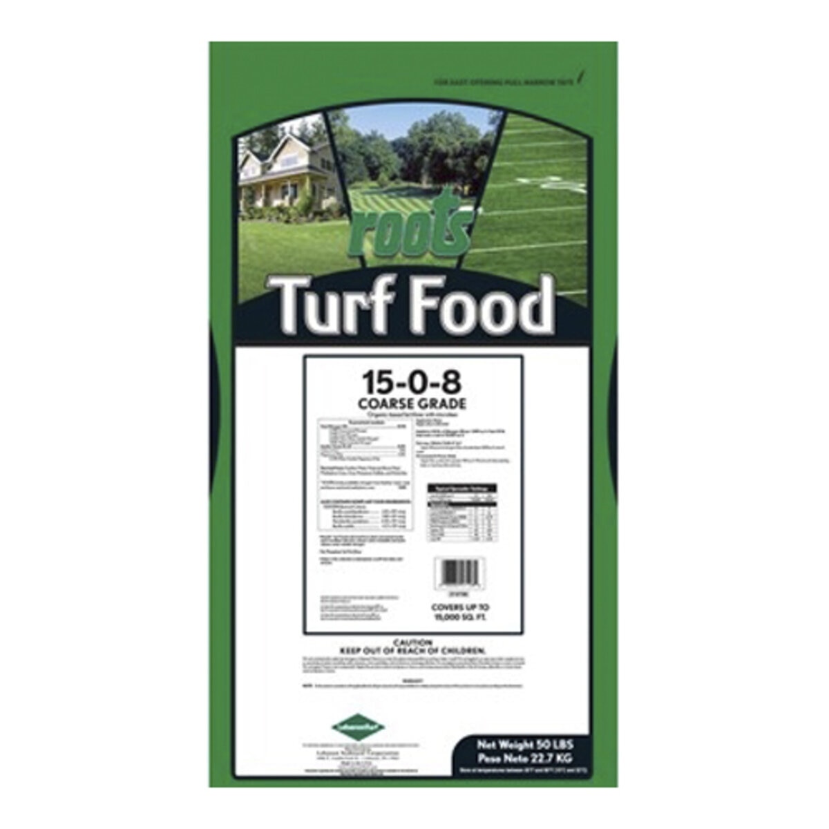 Roots Turf Food Organic/Organic-Base Fertilizer 15-0-8 50 lb | SiteOne US