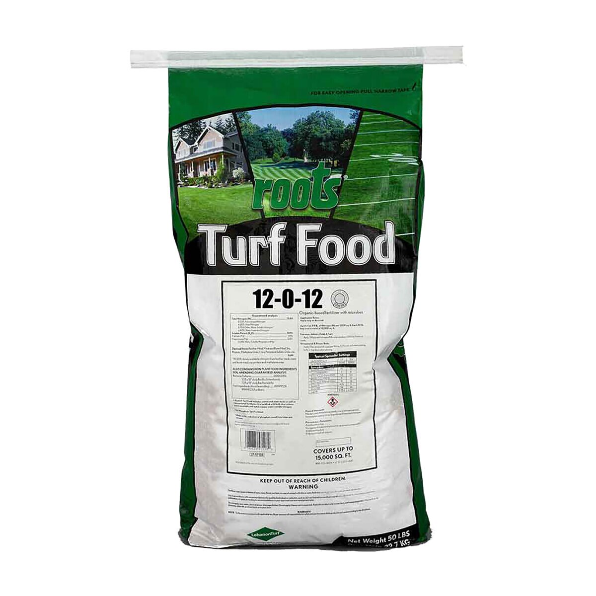 Roots Turf Food Fertilizer 12-0-12 50 lb. Bag | SiteOne US