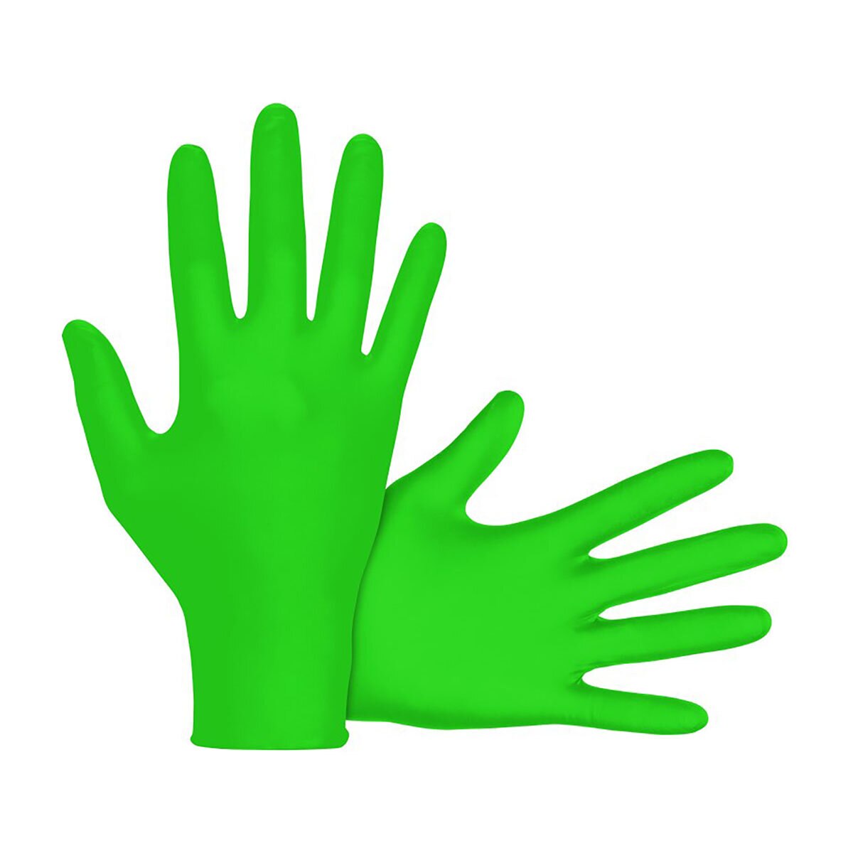 SAS Raven Extra Strength Gloves Disposable Hi-Viz Safety Green Medium ...