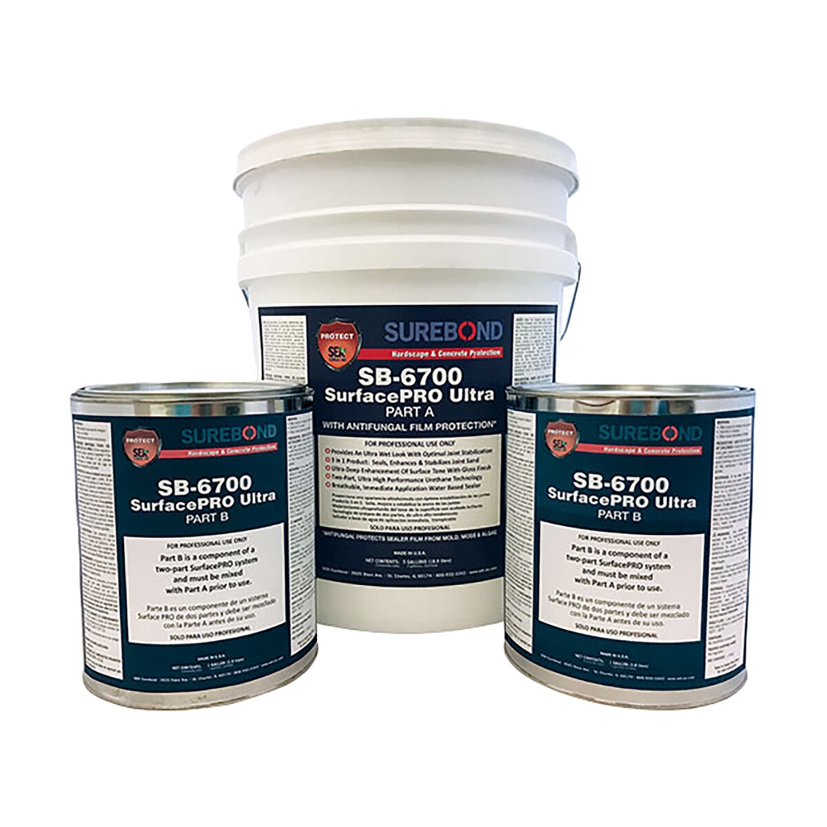 Surebond Surfacepro Ultra Two - Part Water Based Sealer 7 Gal. Kit ...