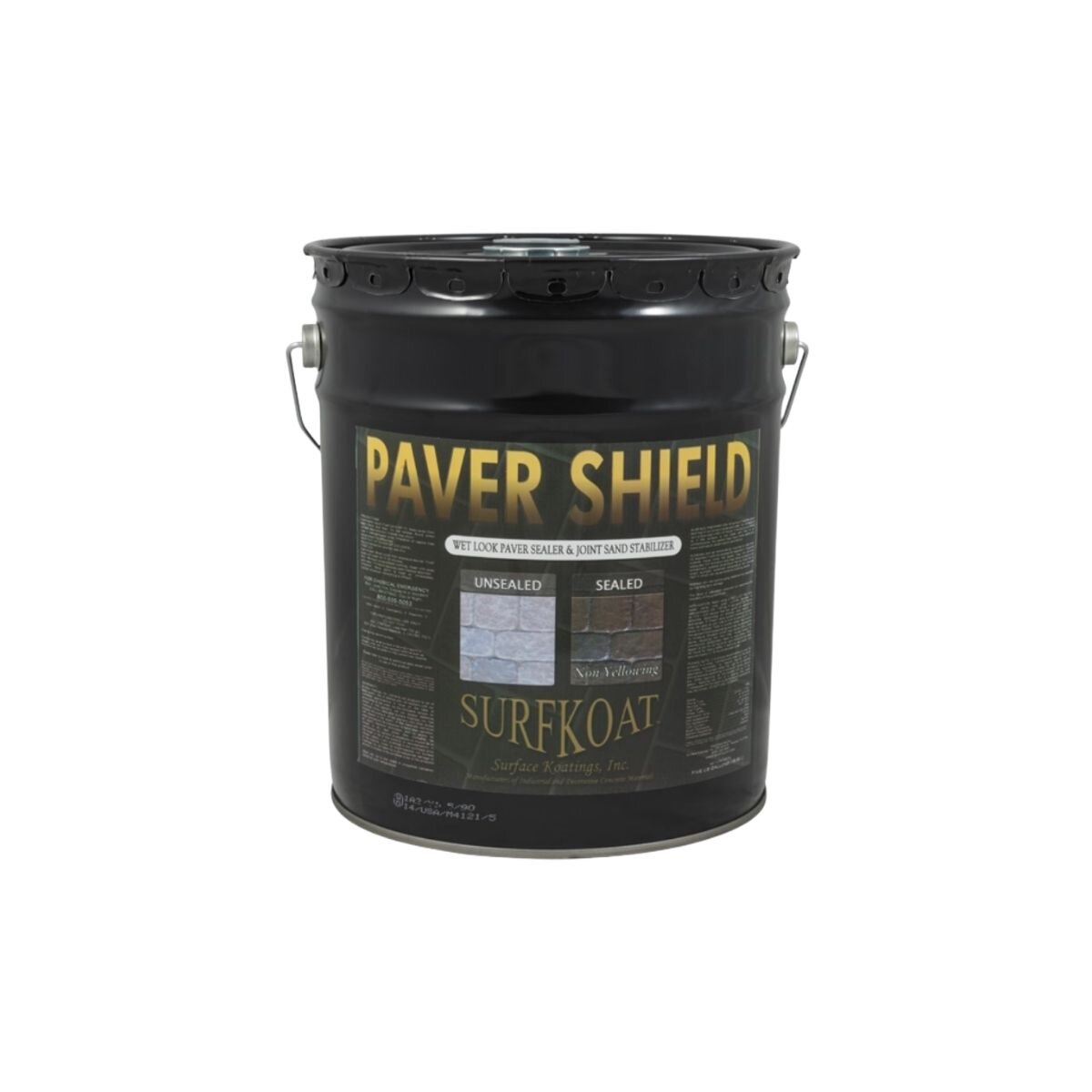 SURFKOAT Paver Shield Solvent Based Paver Sealer Gloss Finish 5 gal ...