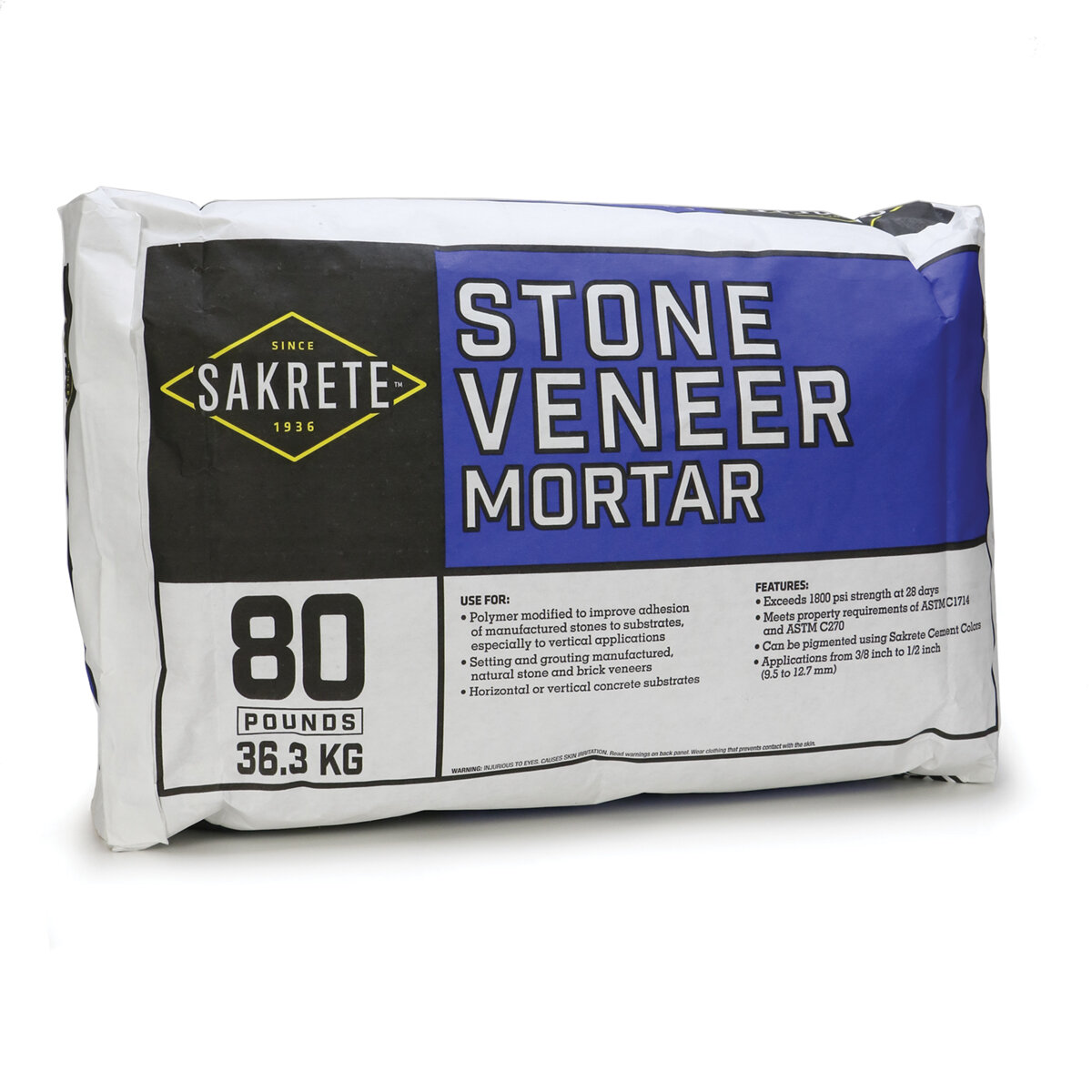 Sakrete Stone Veneer Mortar 80 lb. (42 bags/pallet) | SiteOne US