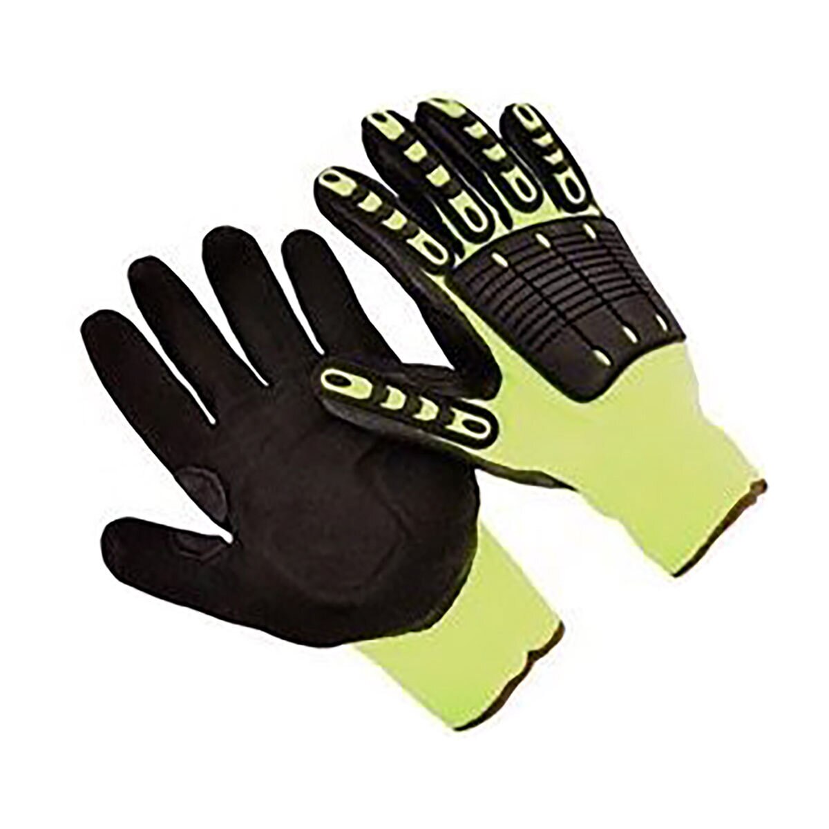 TPR Padded Back Hi-Vis Gloves Large Hang Tag Included | SiteOne US