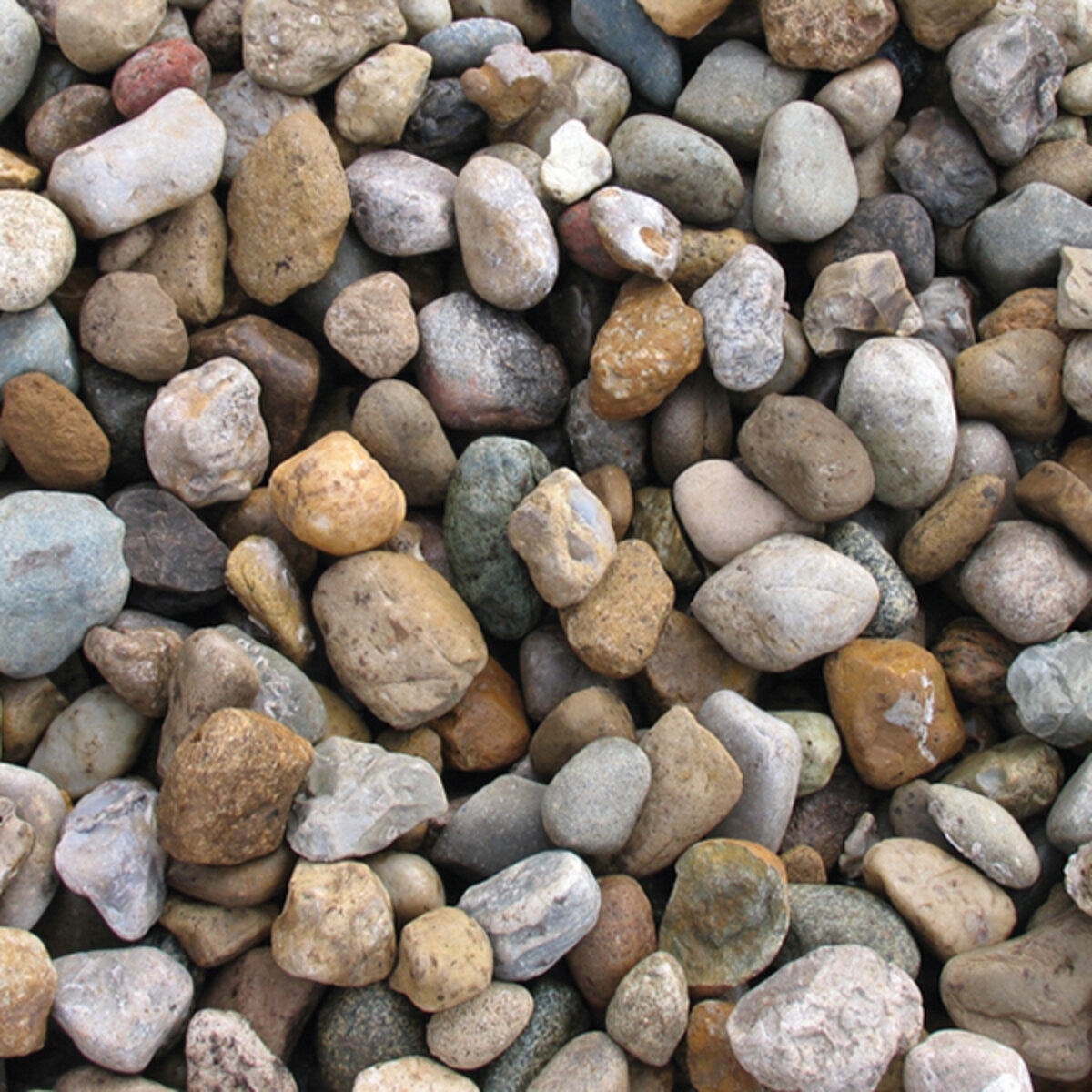 Bagged Iowa Rainbow Rock Gravel 1 - 1/2 in. (1/2 cu. ft. Bag) (60 bag ...