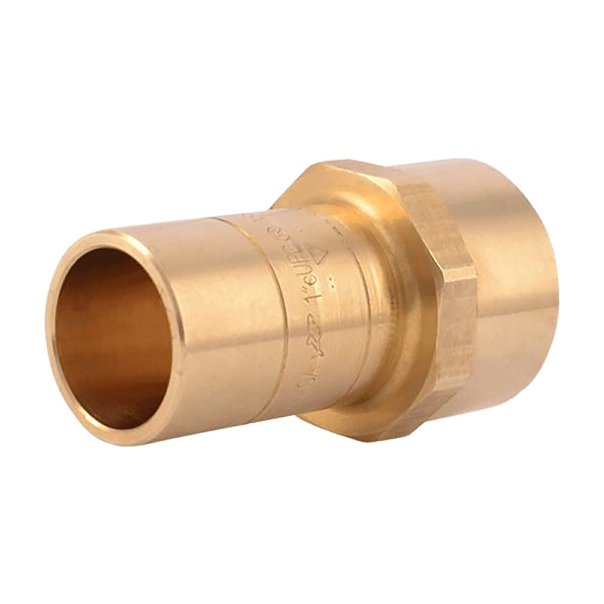 SharkBite Adapter Brass Lead Free 1 in. Tube x 1 in. Fpt Single Pack ...