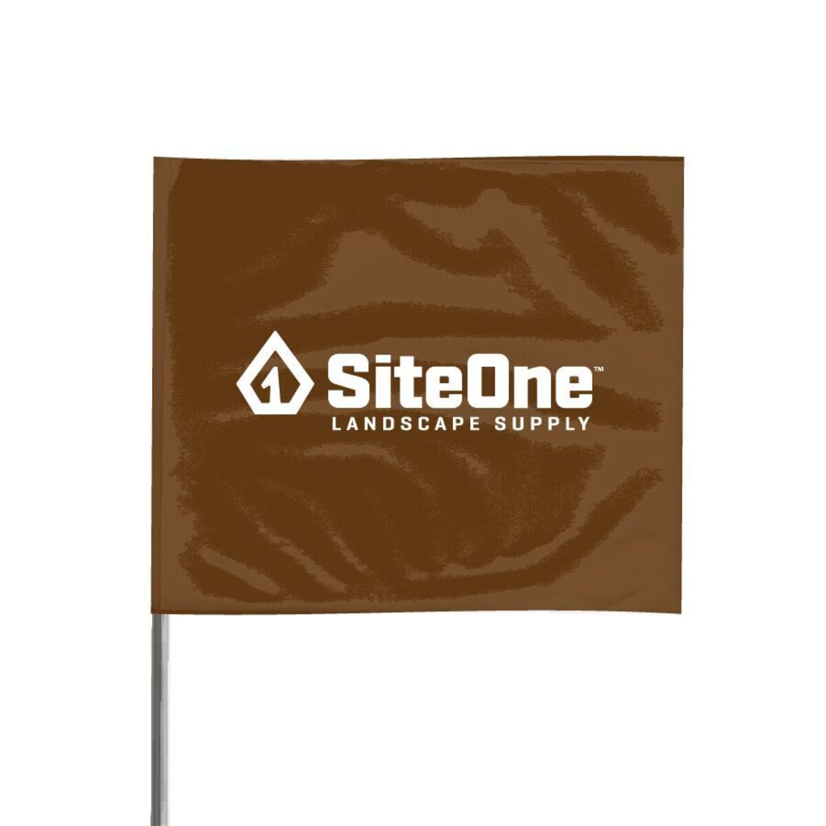 SiteOne Marking Flag Brown 4 in. x 5 in. with 21 in. St | SiteOne