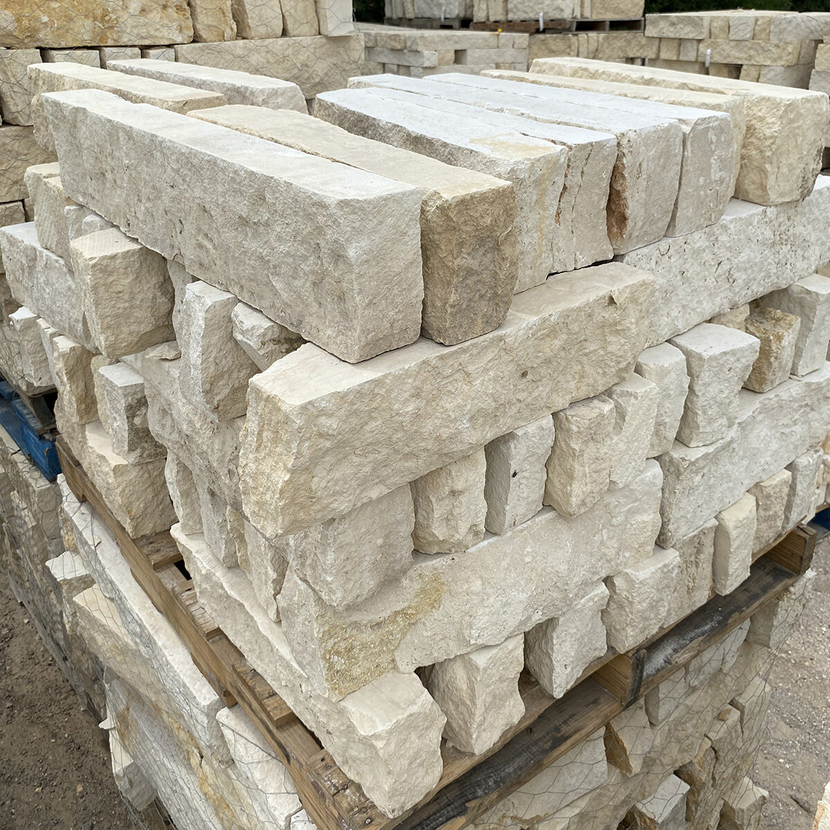 Building Stone Nicotine Limestone (4 in. Chopped) Sawn 6 in. Thick ...