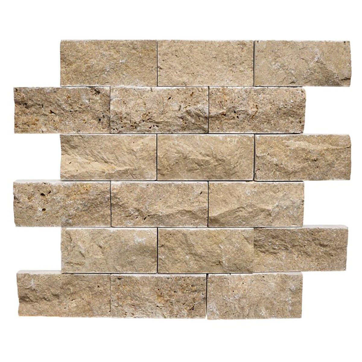 Ledger Panel Mosaic Noce Splitface Flat 2 in. x 4 in. ( | SiteOne