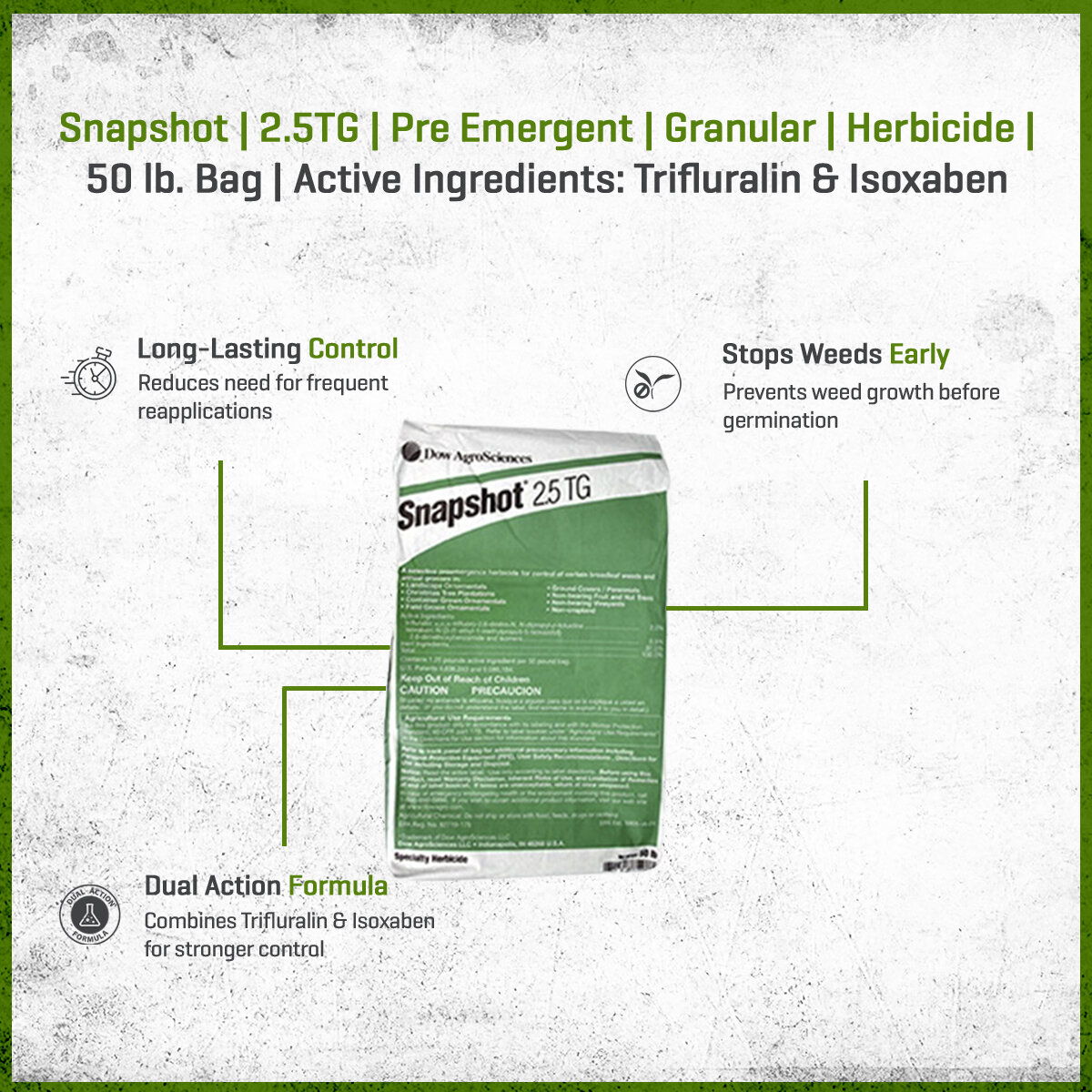 Snapshot 2.5TG Pre Emergent Granular Herbicide & Vegetation Killer
