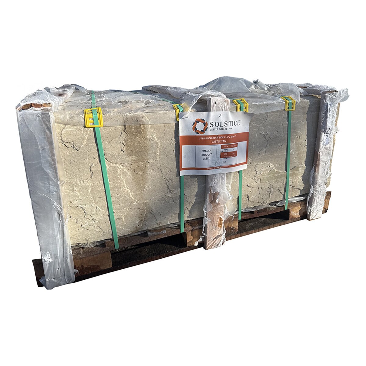 Solstice Step Castle Tan Sandstone Rockface 4 Sides 6 in. x 16 in. x 48 ...