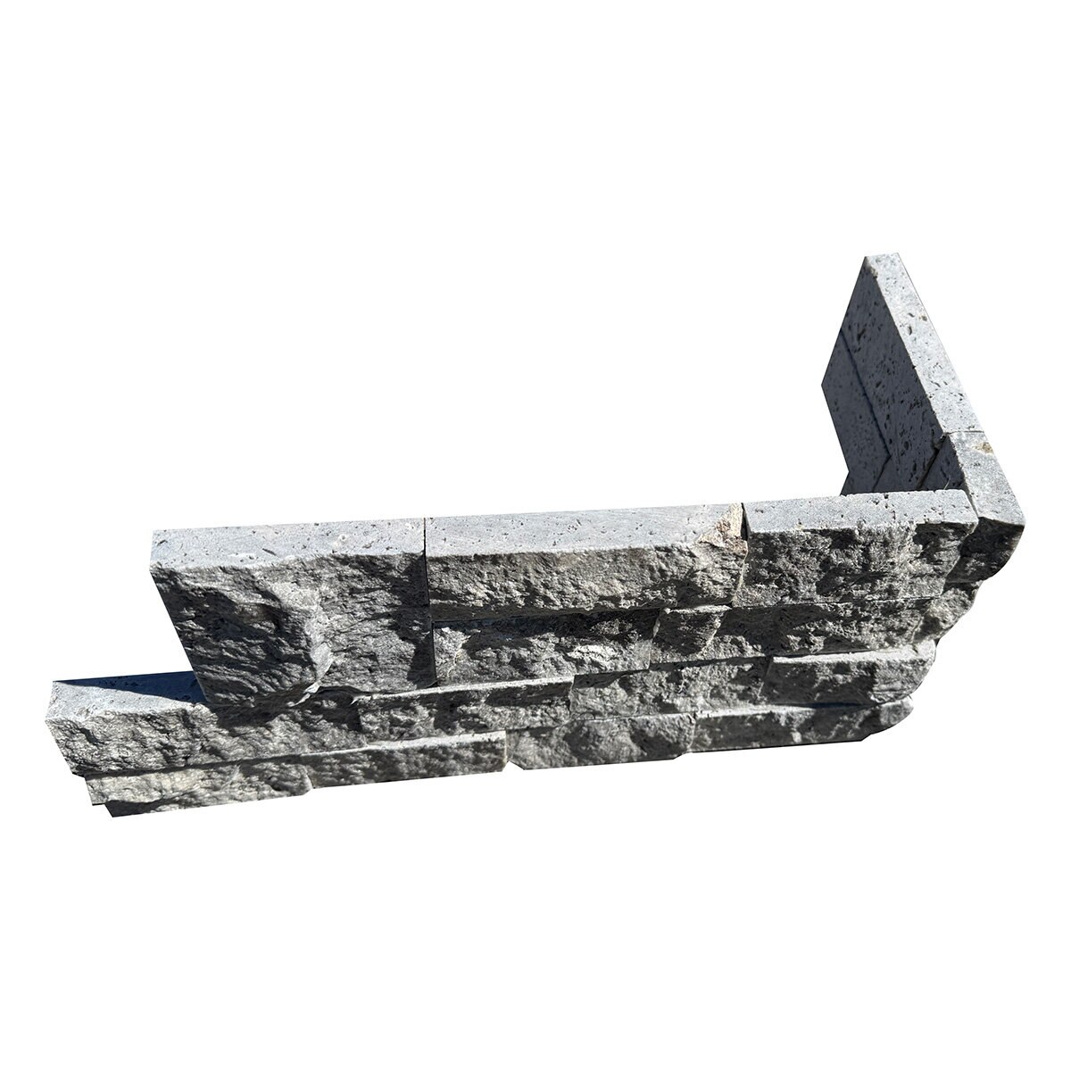 Solstice Ledger Panel Silver Travertine Corners (4 pc./box) | SiteOne US