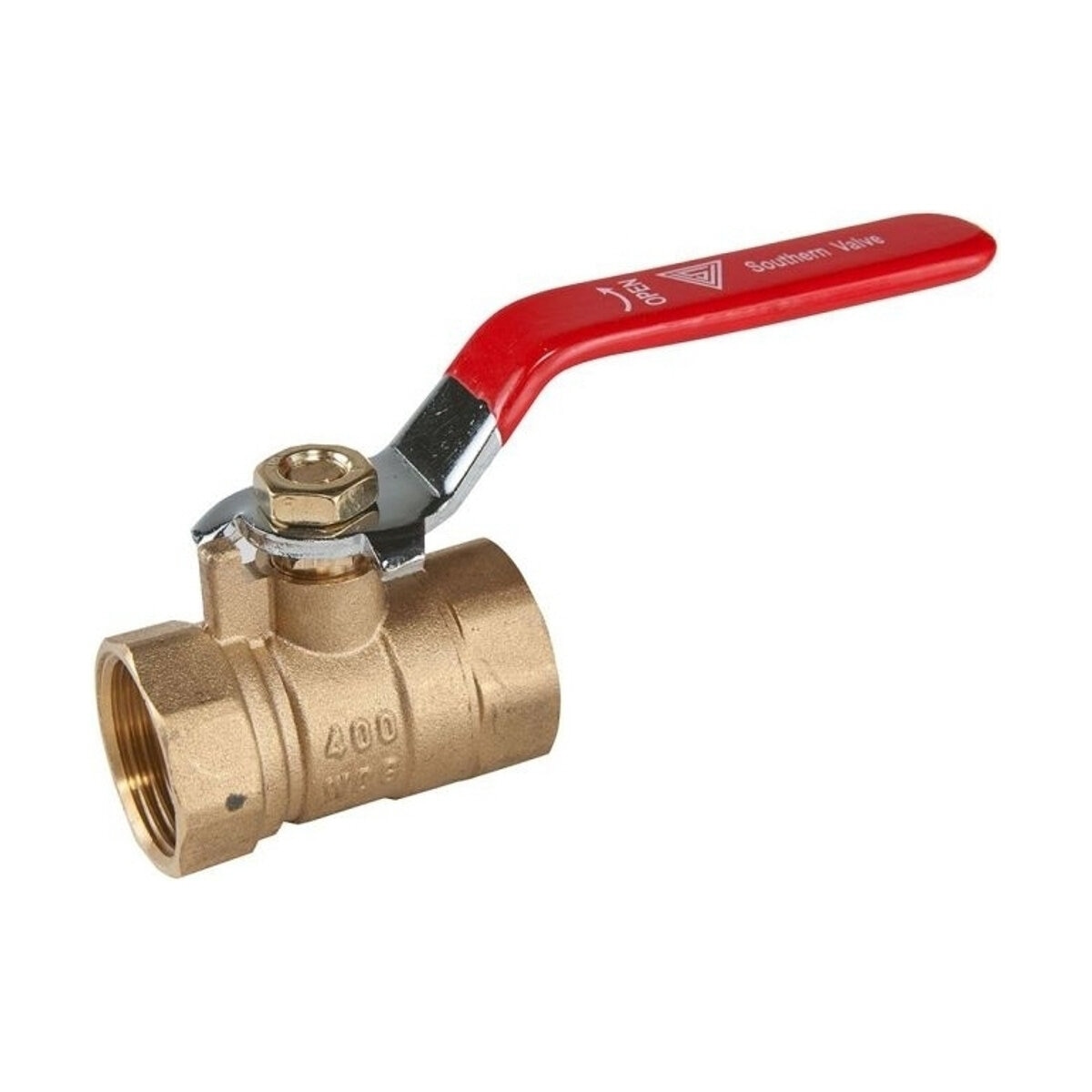 Bugatti Ball Valve Standard Port FIP x FIP 2 in. Forged Brass Steel ...