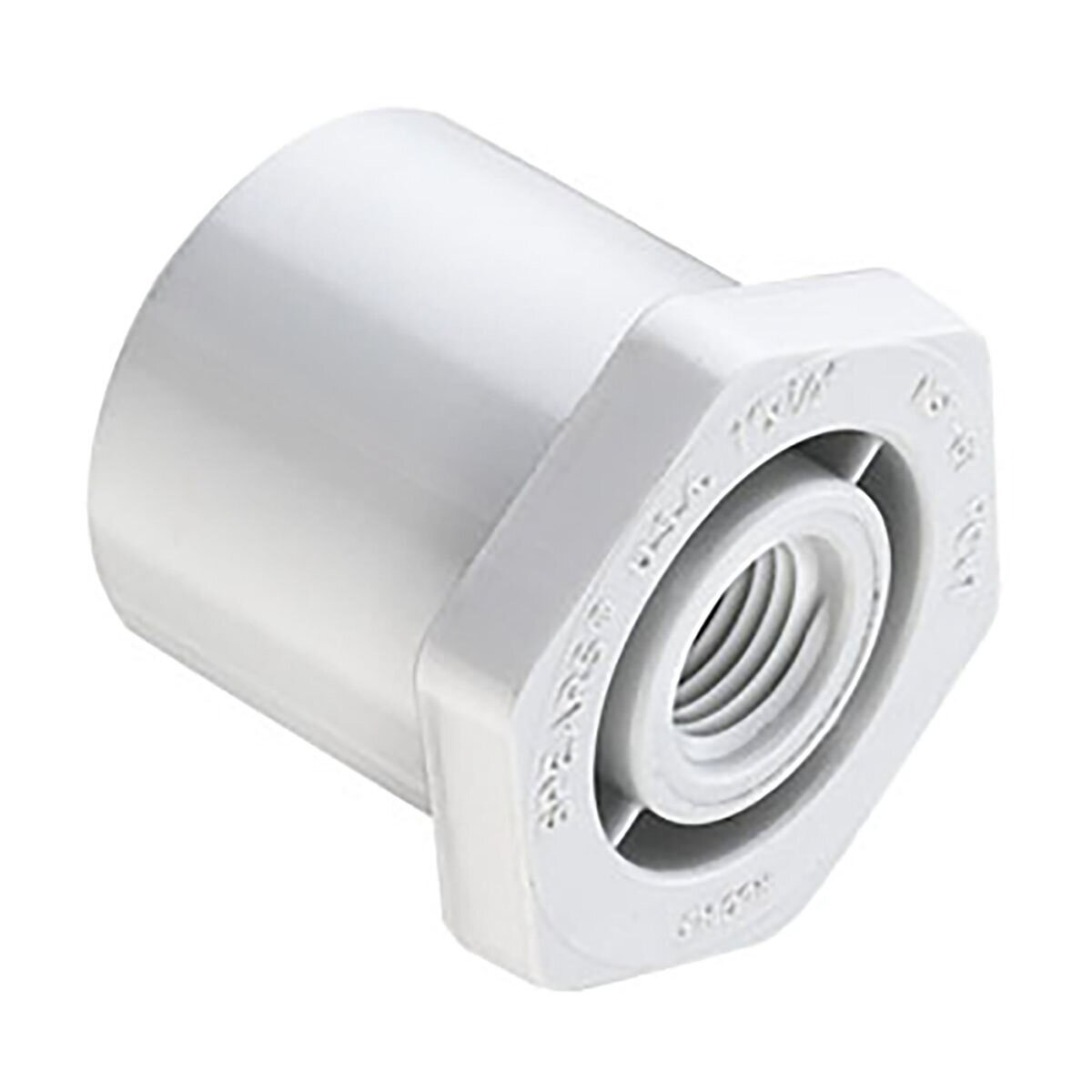 Spears Flush Style Reducing Bushing PVC 1 in. x 1/4 in. Spigot x Fpt ...