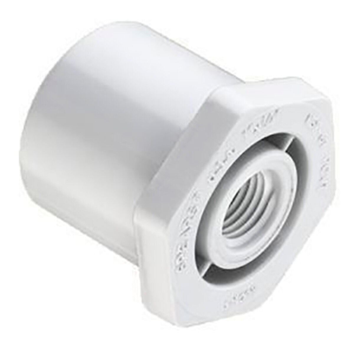 Sch 40 PVC Reducer Bushing Flush Style 1-1/4 in. x 3/4 in. Spigot x ...