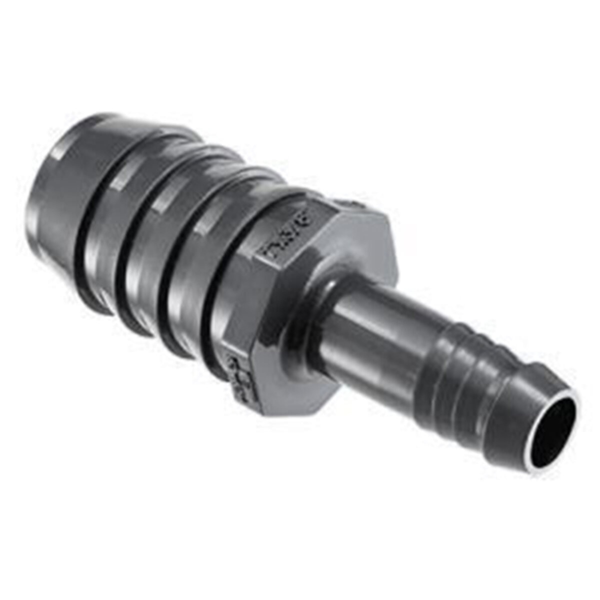Poly Insert Spiral Barb Coupling 1 in. x 3/8 in. Insert x Spiral Barb ...