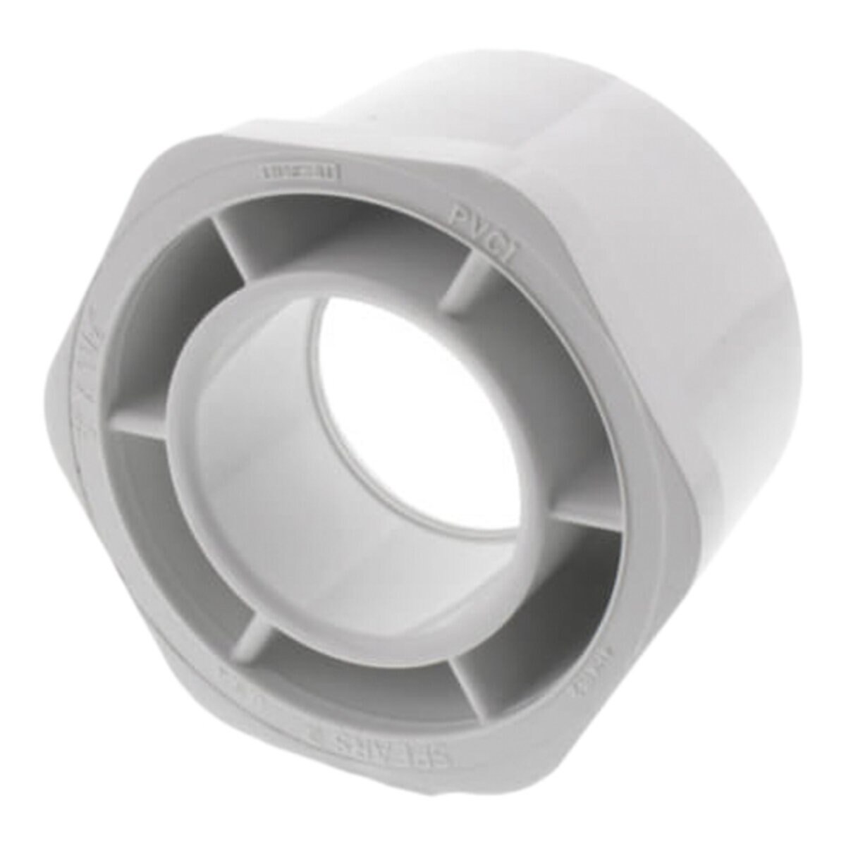 Sch 40 PVC Reducer Bushing Flush Style 3 in. x 1-1/2 in. Spigot x ...