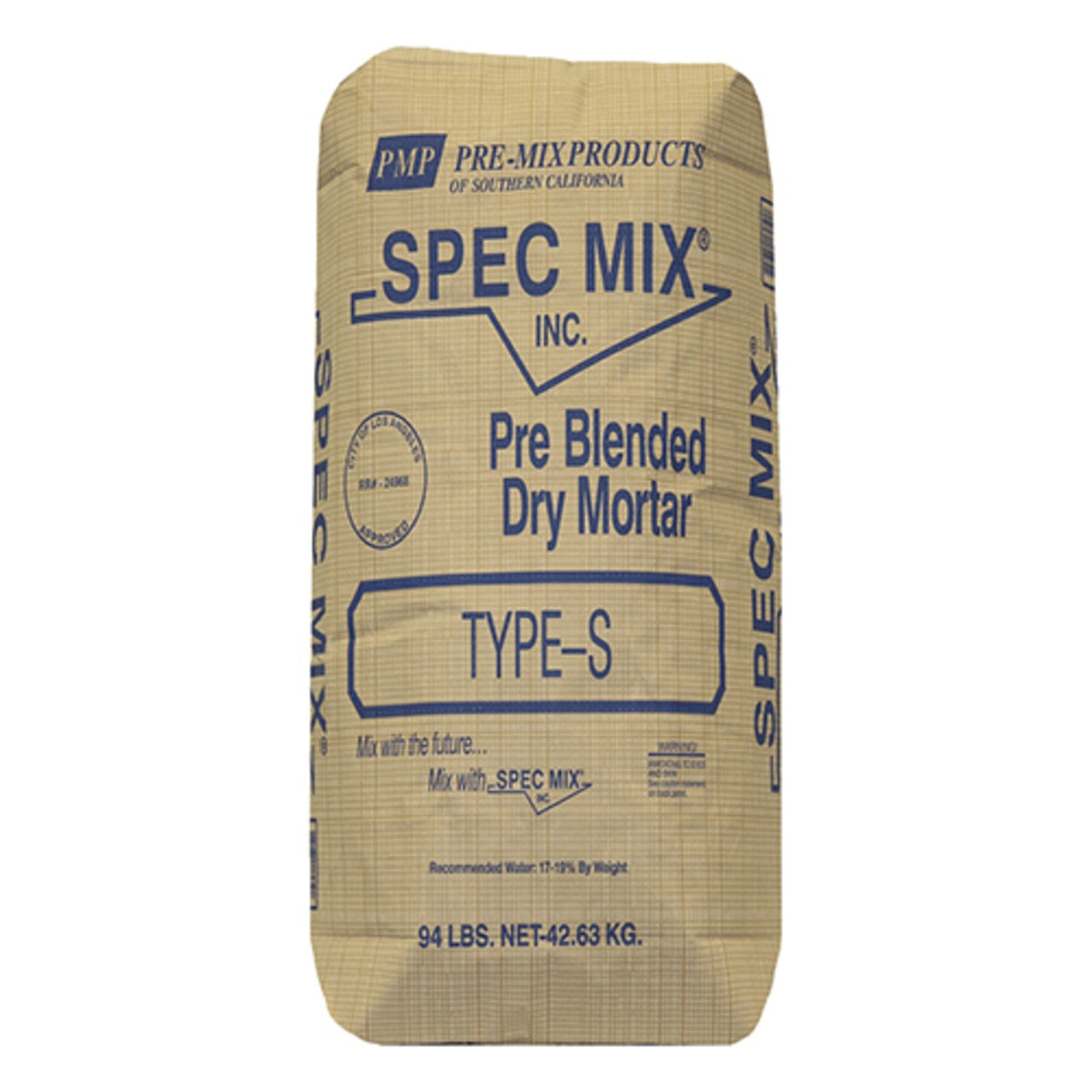 Spec Mix Type S Mortar #19007 Gray 80 lb. (42 bag/pallet) | SiteOne US
