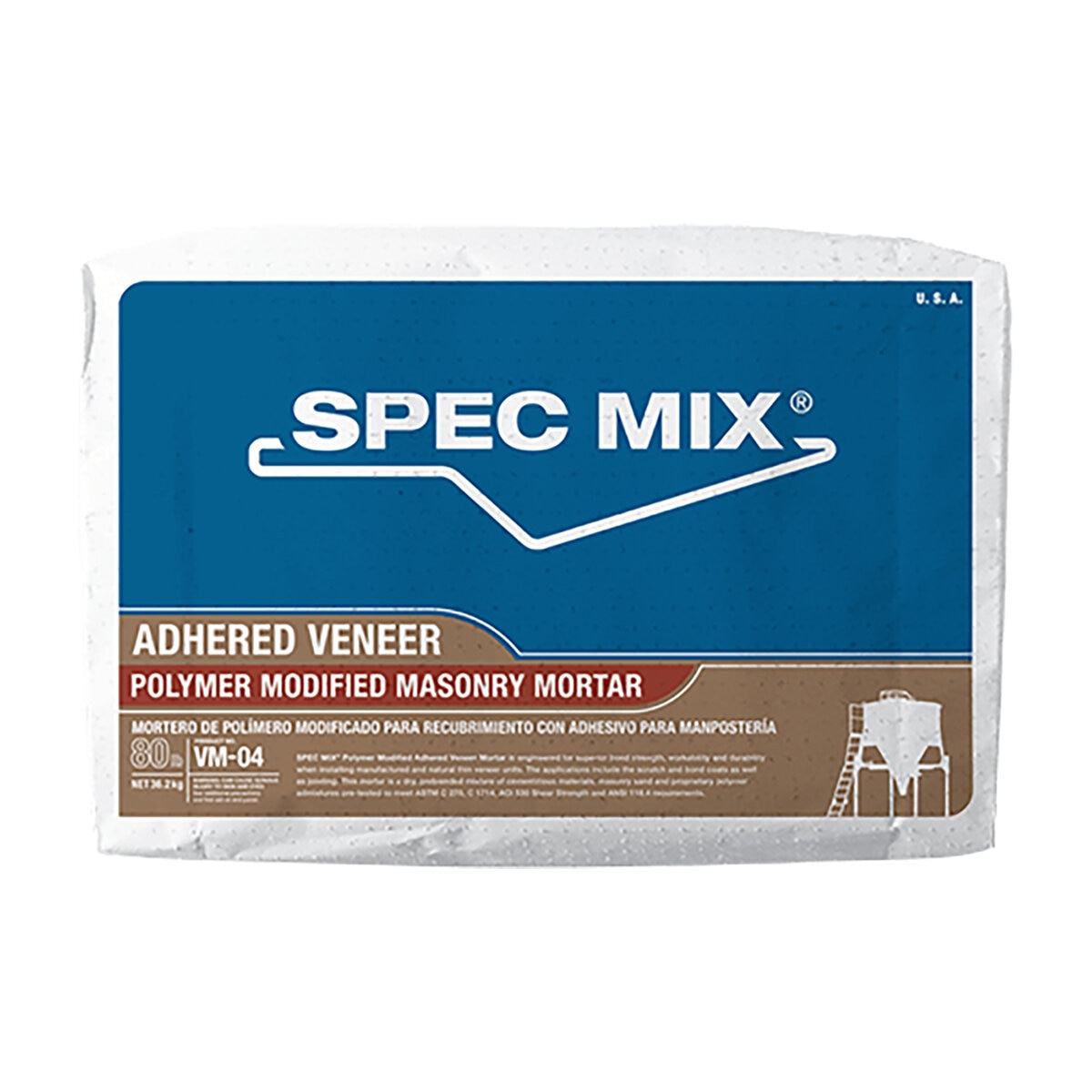 Quikrete Spec Mix Polymer Modified Veneer Mortar Gray 80 lb. (42 bag ...