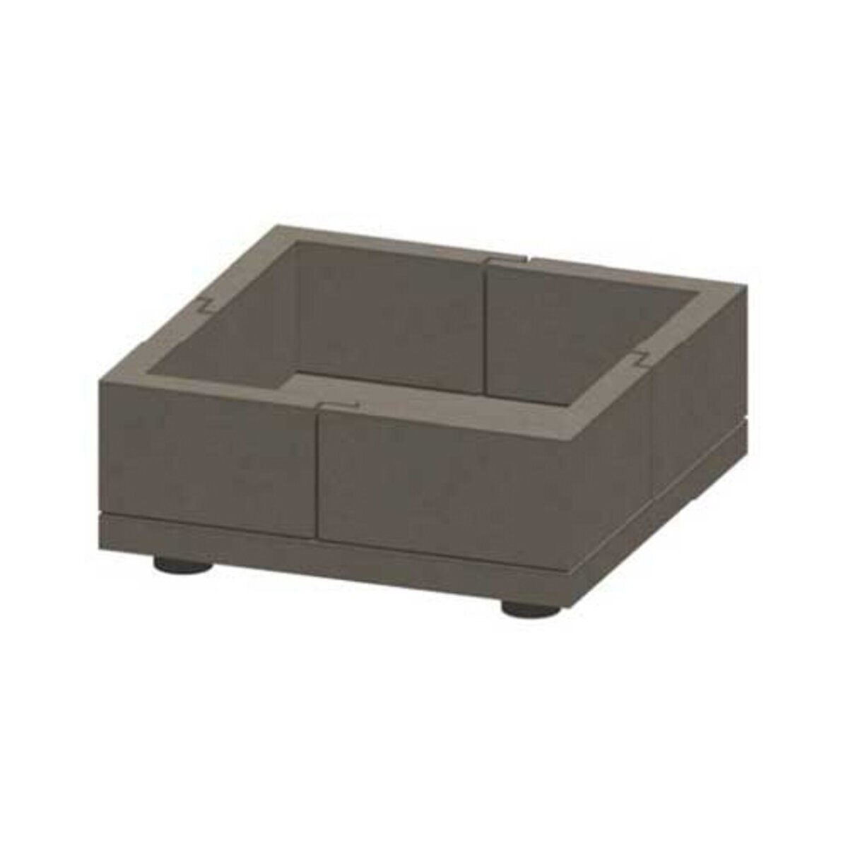 Stone Age Fire Pit Kit Square 42 in. x 42 in. x 15 in | SiteOne US