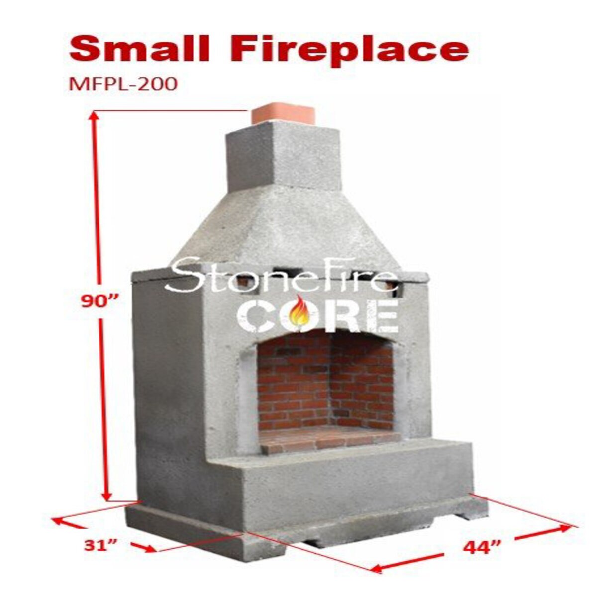 StoneFire Core Small Fireplace | SiteOne US