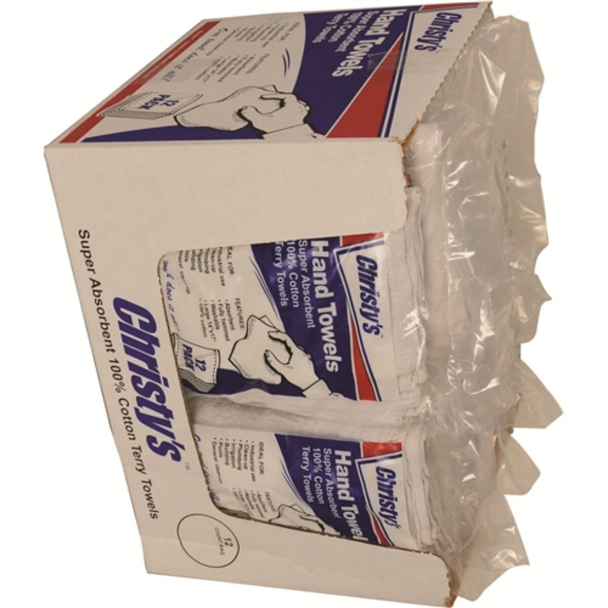 T. Christy Industrial Cotton White Terry Rag 12 Pack | SiteOne US