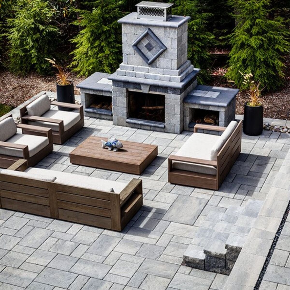 Techo-Bloc Blu 60 Slab Slate Shale Grey 6 in. x 13 in. 60 mm (116.05 sq ...