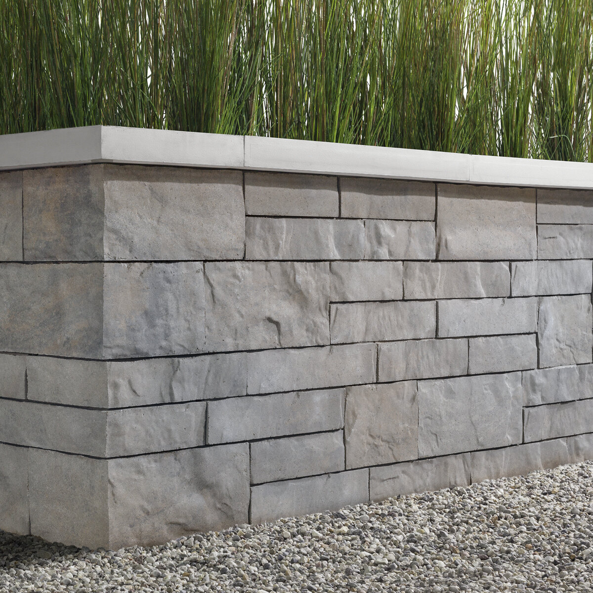 Techo-Bloc Brandon Corner/Pillar Kit Champlain Grey 180 mm 7-1/16 in. x ...