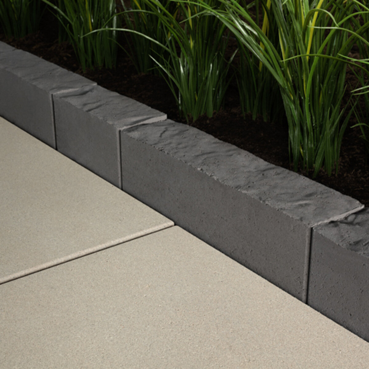 Techo-Bloc Brandon Edge Onyx Black (140.75 ln. ft./pallet) | SiteOne US