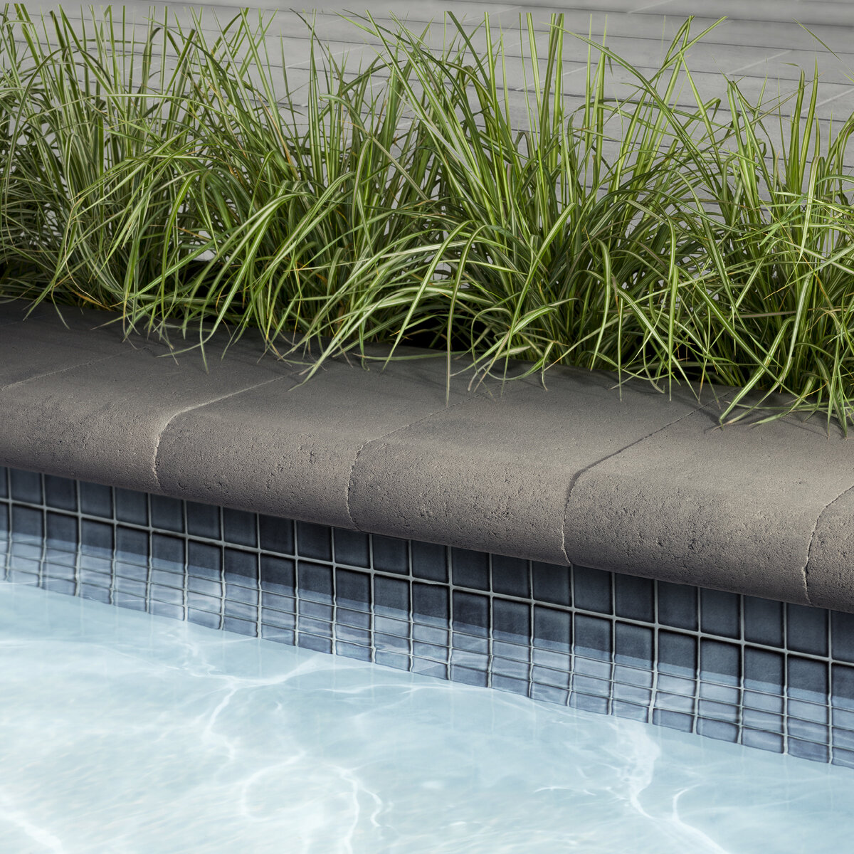 Techo-Bloc Bullnose Wall Cap/Coping Smooth Shale Grey 60 mm (180 pc ...