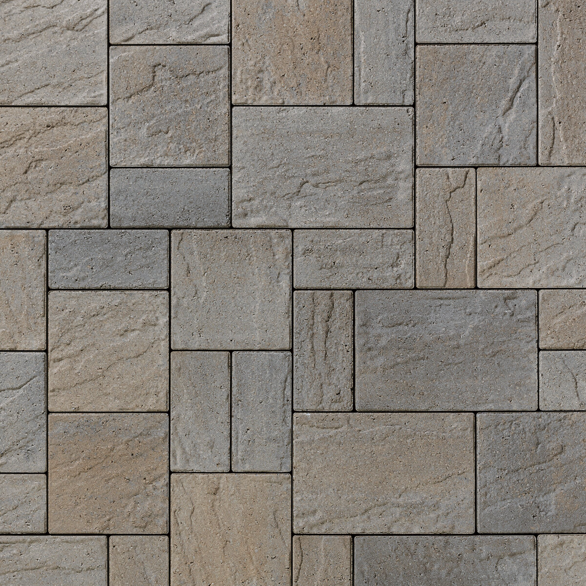Techo-Bloc Eva Paver Slate Champlain Grey (132.48 sq. ft./pallet ...