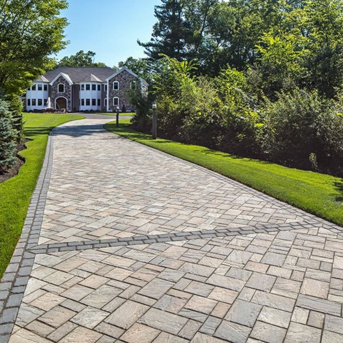 Techo-Bloc Eva Paver Slate Champlain Grey (132.48 sq. ft./pallet ...