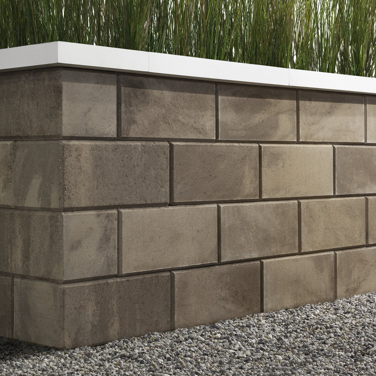 Techo-Bloc G-Force Wall Unit Smooth Chestnut Brown 8 in. x 11-7/16 in ...