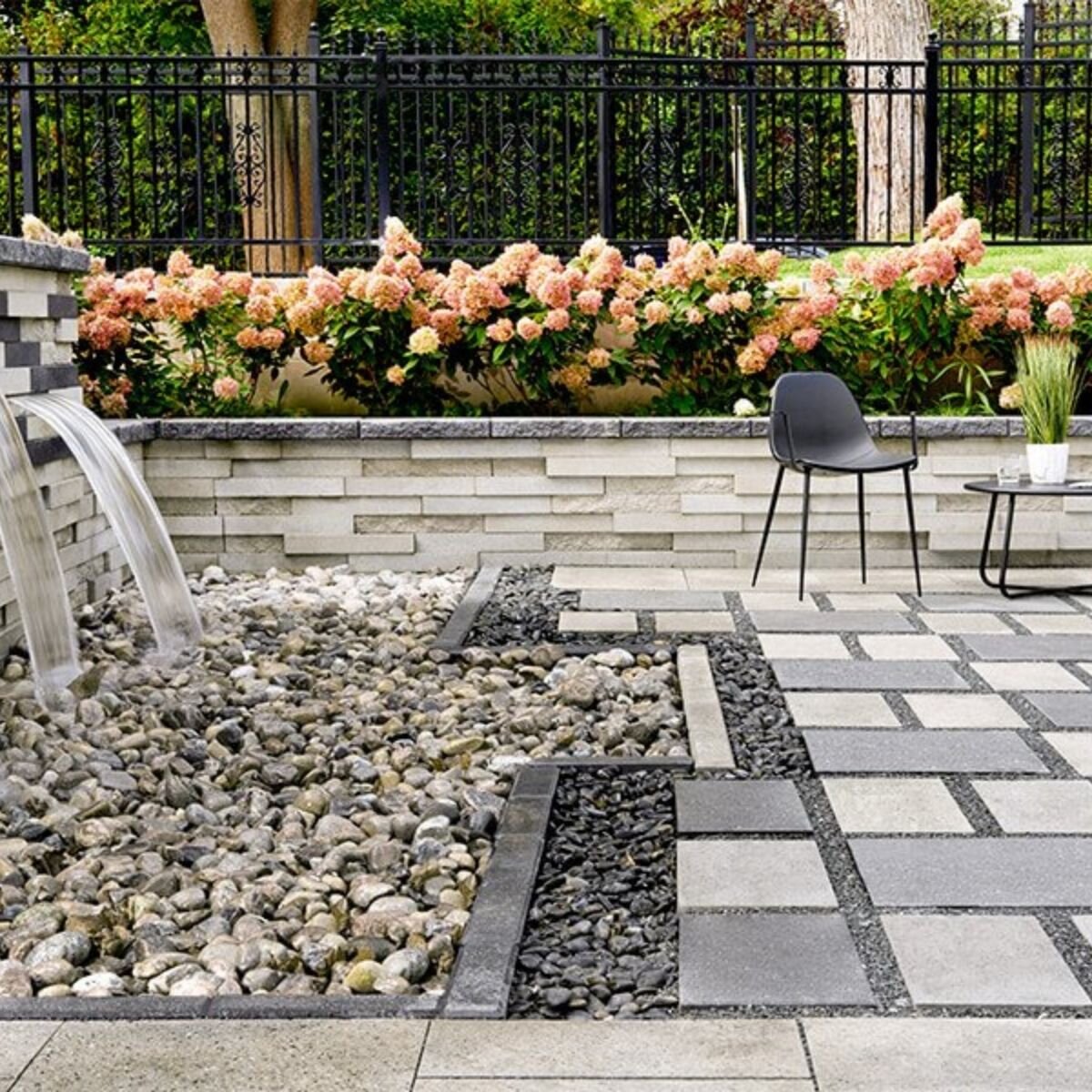 Techo-Bloc Graphix Wall Unit Greyed Nickel 2-15/16 in. x 20 in. (26.25 ...