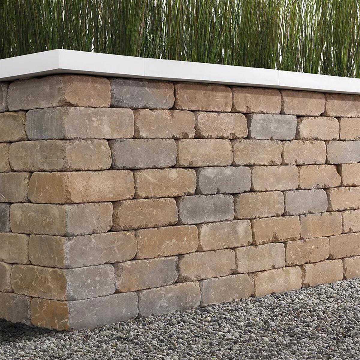 Techo-Bloc Manchester Wall Smooth Sandlewood Aged 3-15/16 in. x 7-7/8 ...