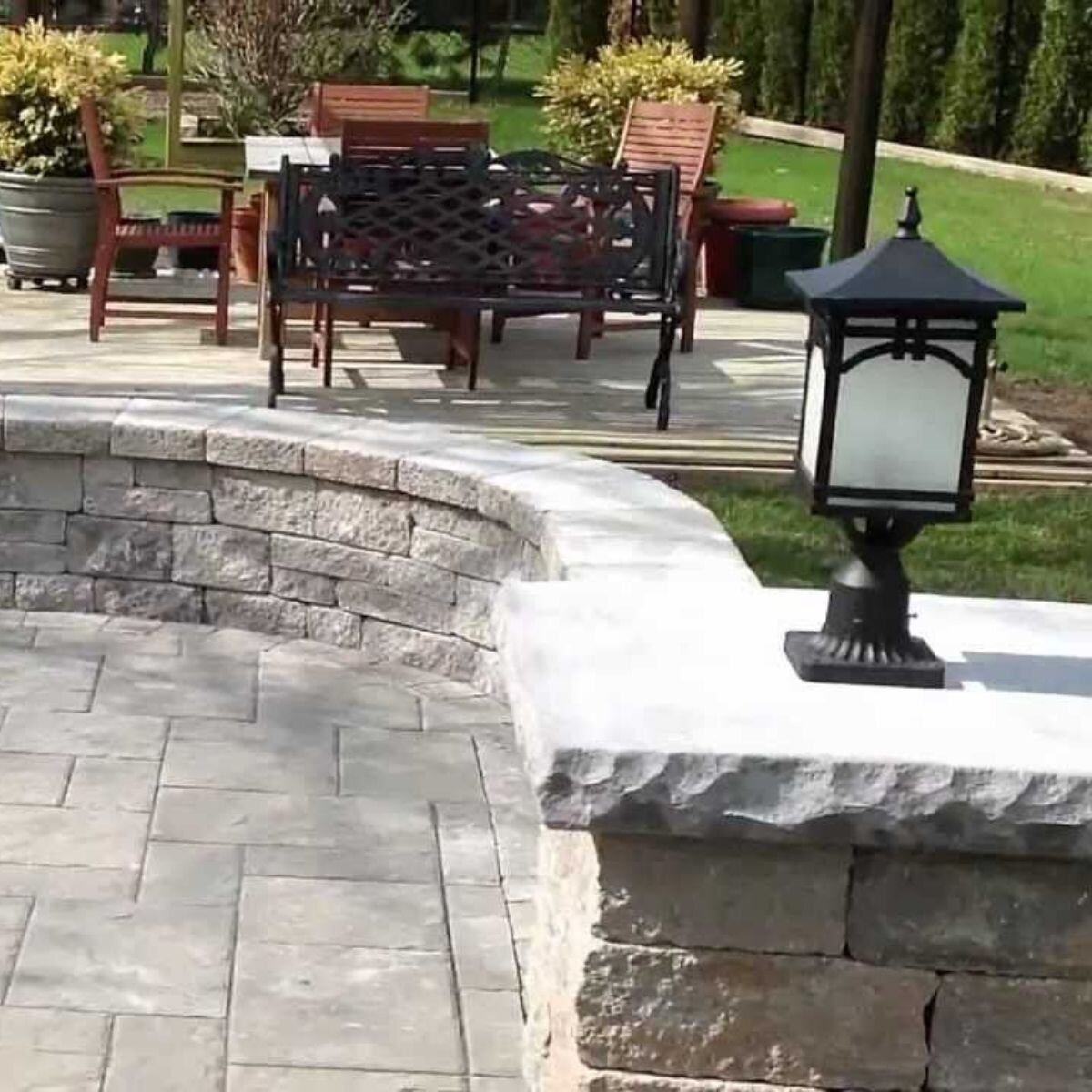 Techo-Bloc Mini-Creta Architectural Wall Block Champlain Grey 3 in. 2 ...