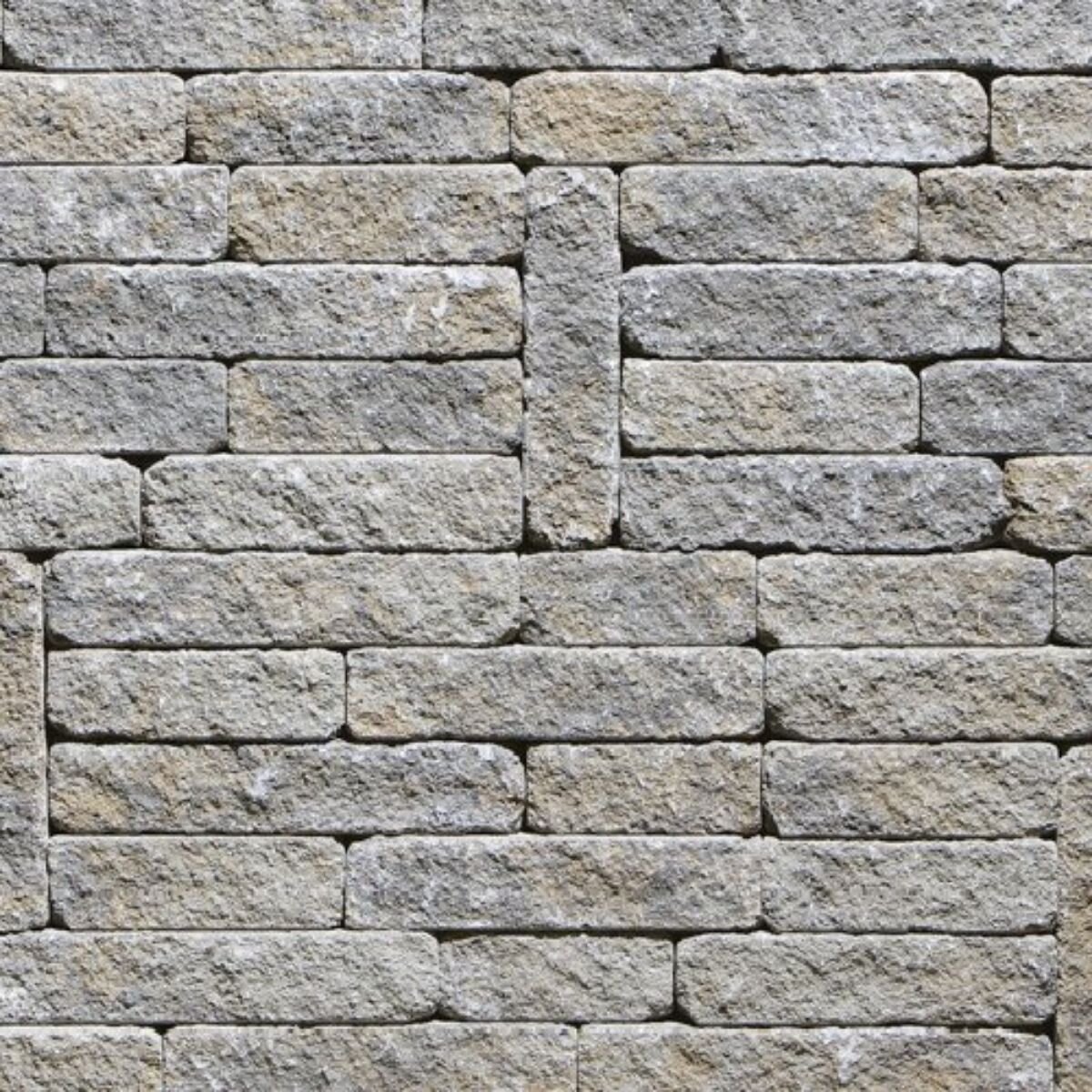 Techo-Bloc Mini-Creta Wall Block Double-Sided Champlain Grey 6 in. (30 ...