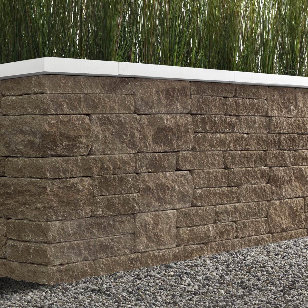 Techo-Bloc Mini-Creta Architectural Pillar Chestnut Brown 24 in. x 6 in. (24 pc./pallet) | SiteOne