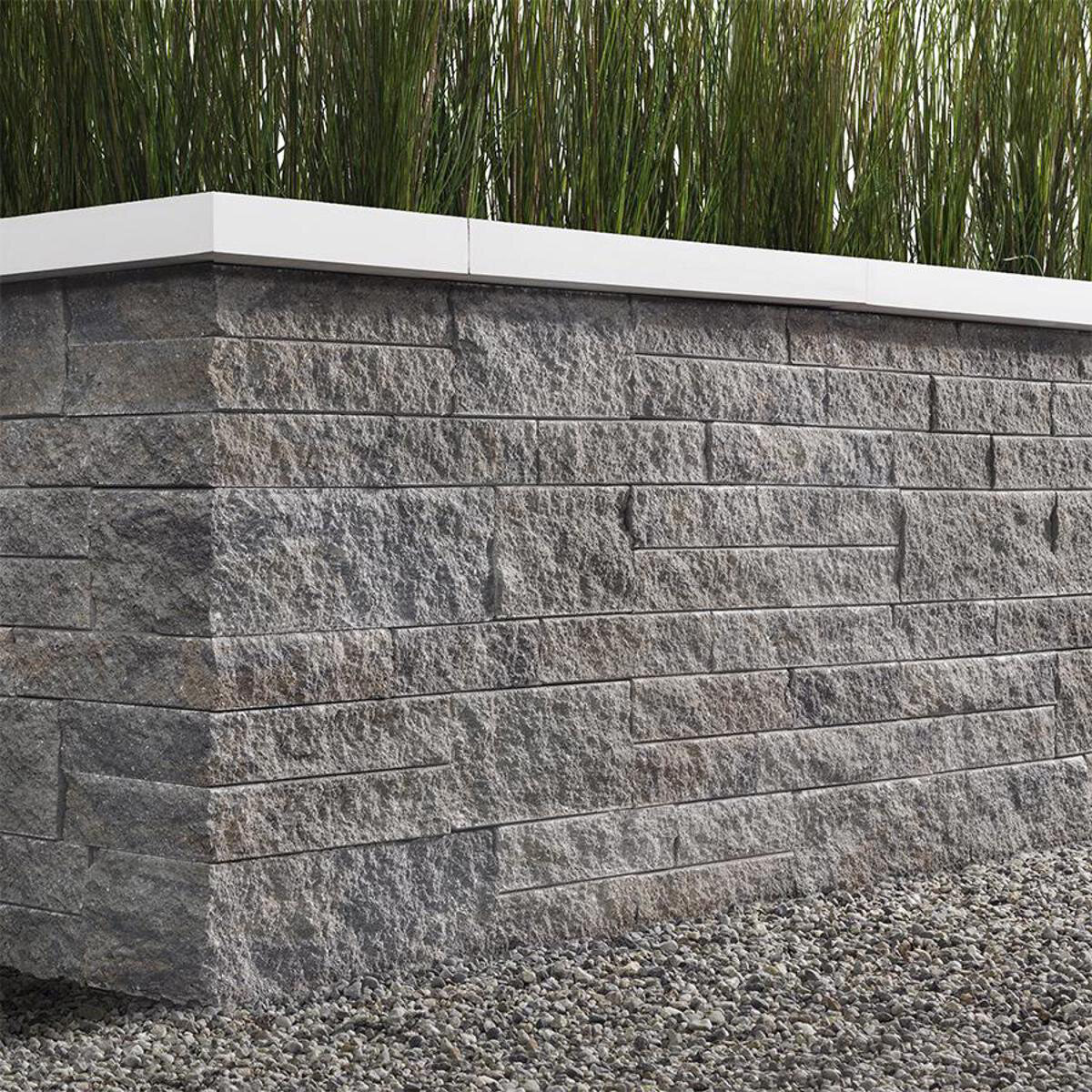 Techo-Bloc Mini-Creta Pillar Champlain Grey 24 in. x 6 in. (24 pc ...