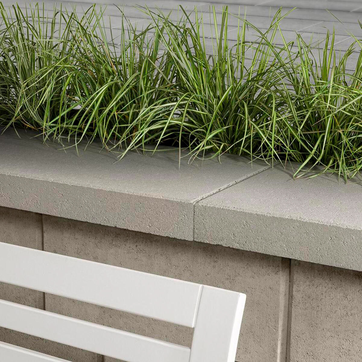 Techo-Bloc Raffinato Wall Cap Double-Sided Smooth Greyed Nickel 14 in ...