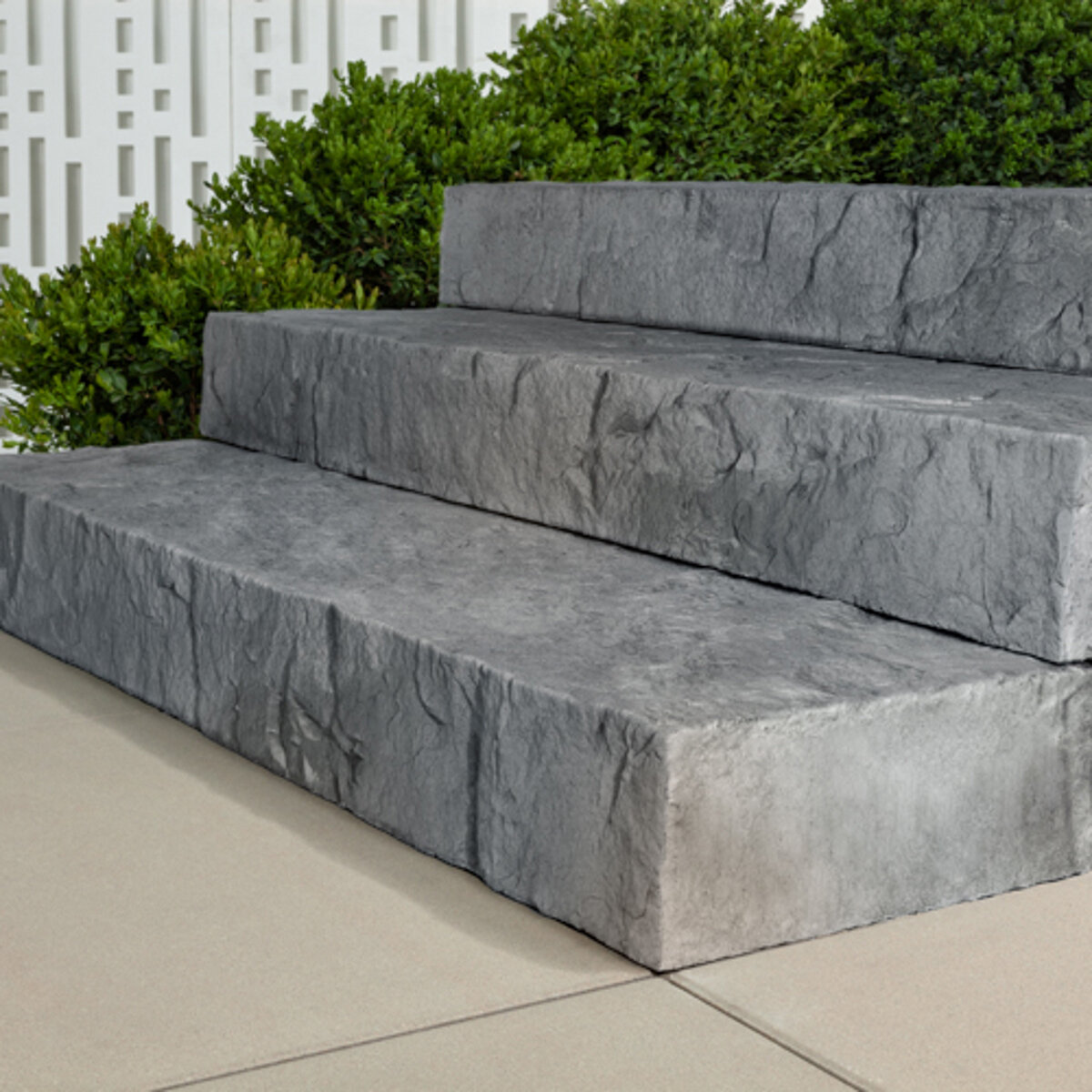 Techo-Bloc Rocka Step Riviera 60 in. 6 in. x 15-1/4 in. - 14-5/8 in. x ...