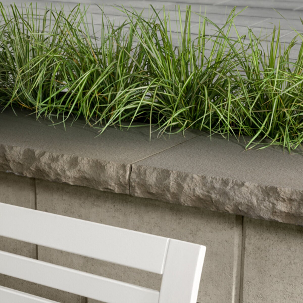 Techo-Bloc York Pillar Cap Double-Sided Kleanbloc Rock Garden Brown 28 ...