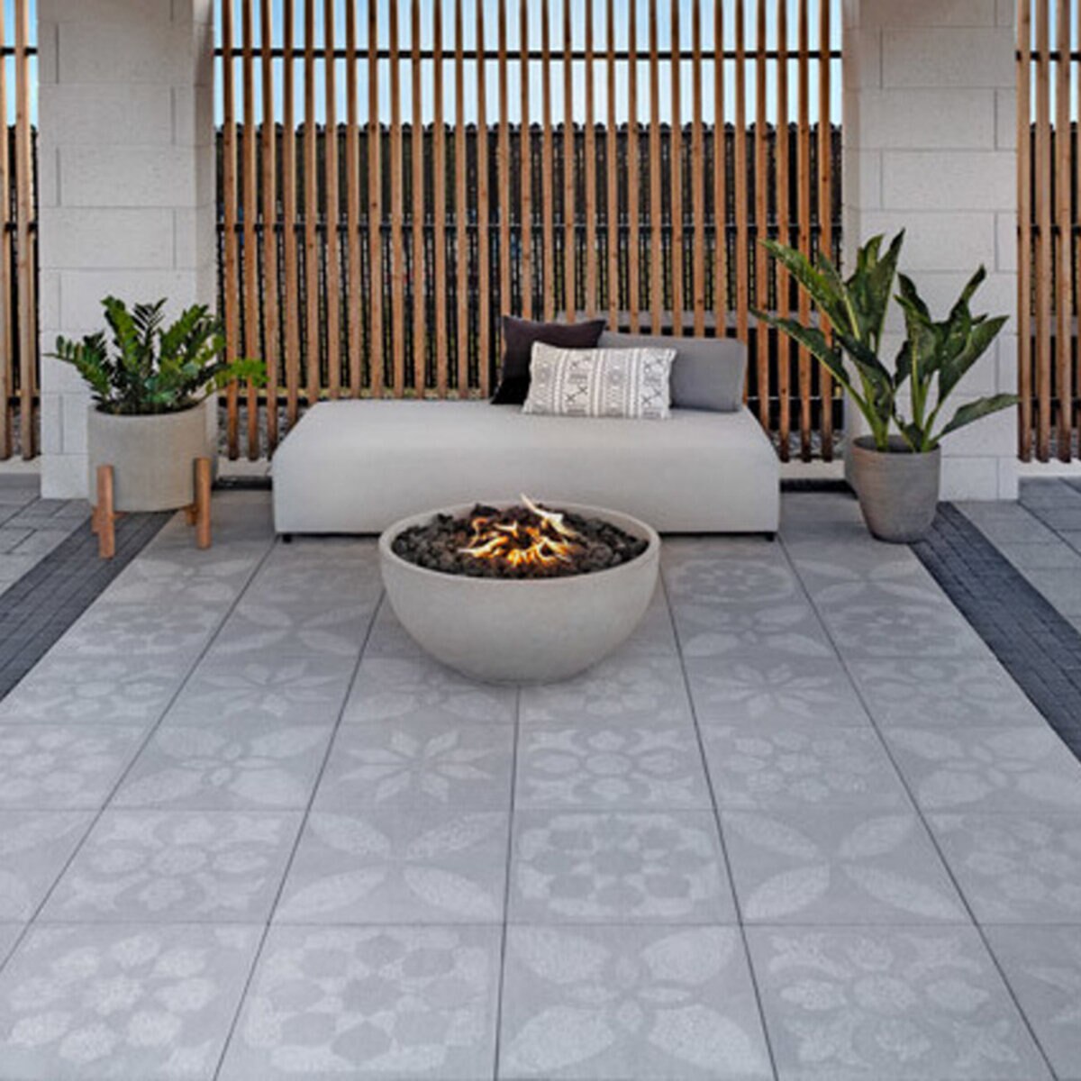 Techo-Bloc Lumi Fire Bowl Warm Grey (CHA) (1 pc./pallet) | SiteOne US