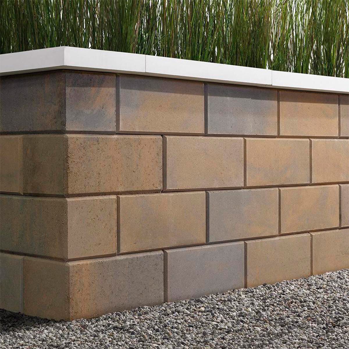 Techo-Bloc G-Force Wall Unit Smooth Sandlewood 8 in. x 11-7/16 in. x 8 ...