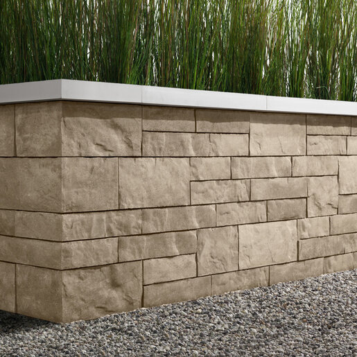 Techo-Bloc Brandon Wall Slate Caffe Crema 180 mm (20.44 sq. ft./pallet ...