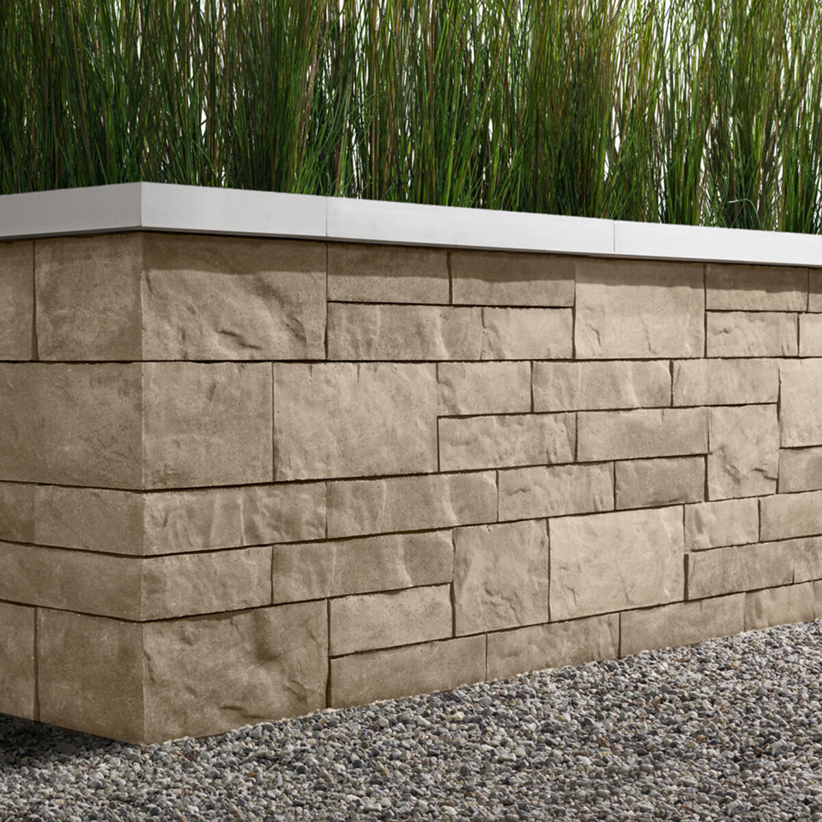 Techo-Bloc Brandon Wall Slate Caffe Crema 90 mm (20.44 sq. ft./pallet ...